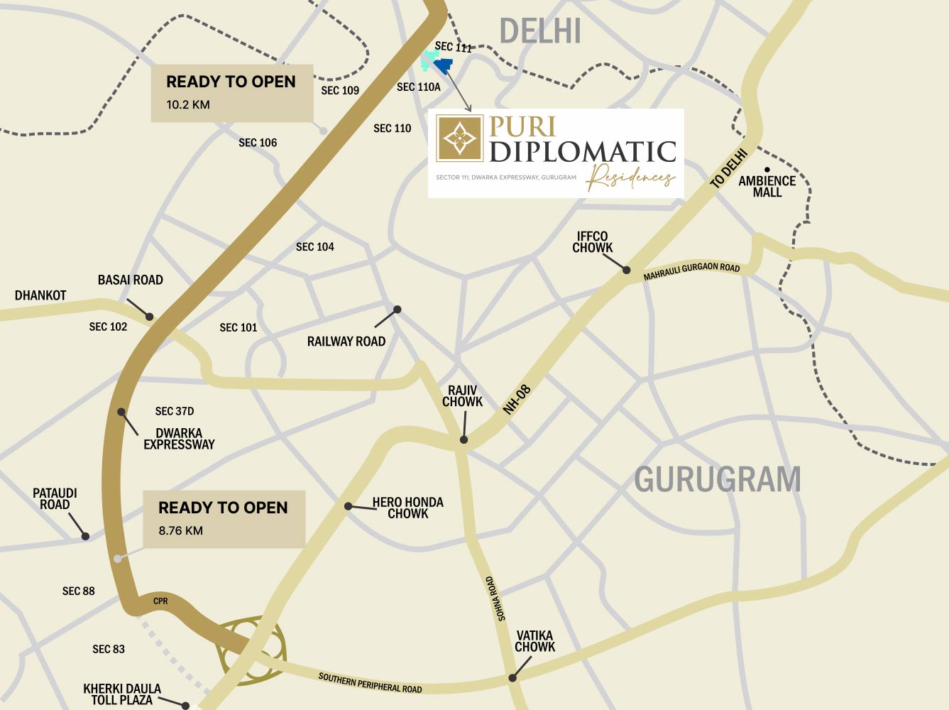 Puri Diplomatic Residences at Sector 111, Gurgaon – NewHomeInfo